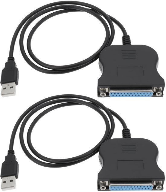 2 Stks USB naar 25PIN DB25 Parallelle Printer Kabel Adapter 80cm voor ...