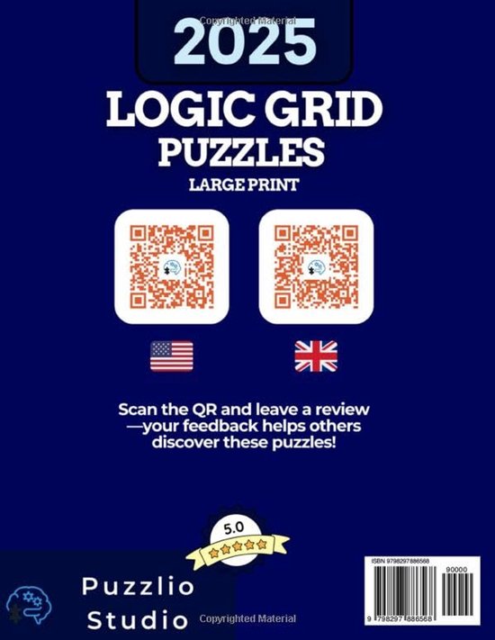 Logic Grid Puzzels voor Volwassenen | 100 Puzzels voor Beginners | bol