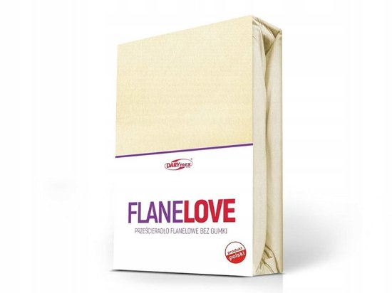 Het flanellen laken zonder elastiek 220x210 ecru | bol