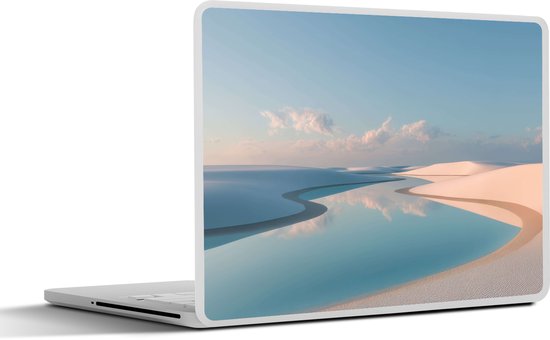 Laptop sticker - 17.3 inch - Duinen - Waterplas - Oneindige rust ...