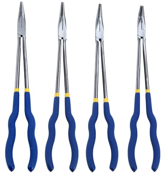 16 Inch Lange Neus Tang Set - Multifunctionele Tang met Gebogen Neus en ...
