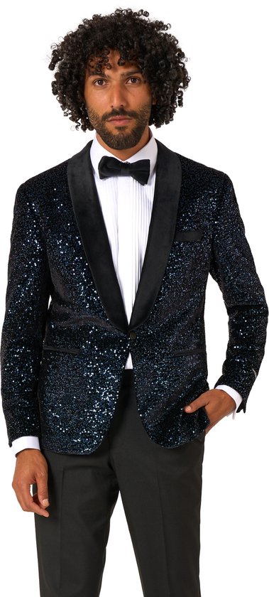 OppoSuits Deluxe Dinner Jacket - Navy Sequins - Heren Blazer - Glitter ...