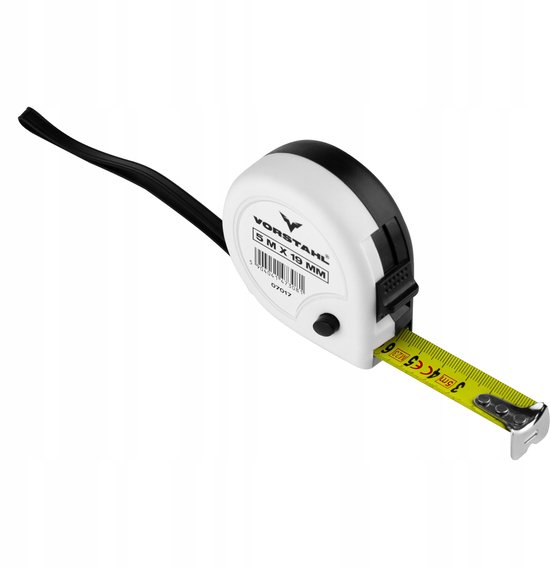 Vorstahl Meetlint 2m x 16mm met dubbele stop - Precisie meetlint | bol