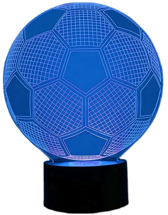 Voetbal LED Lamp – Voetbal Nachtlamp - Multicolor - LED - USB of ...