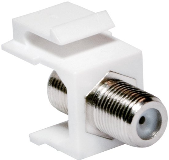 Keystone F-connector - F (v) - F (v) - Wit | bol