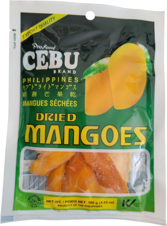 Cebu Dried Mango - Natuurlijk zoet & gezond - Rijk aan vitaminen ...