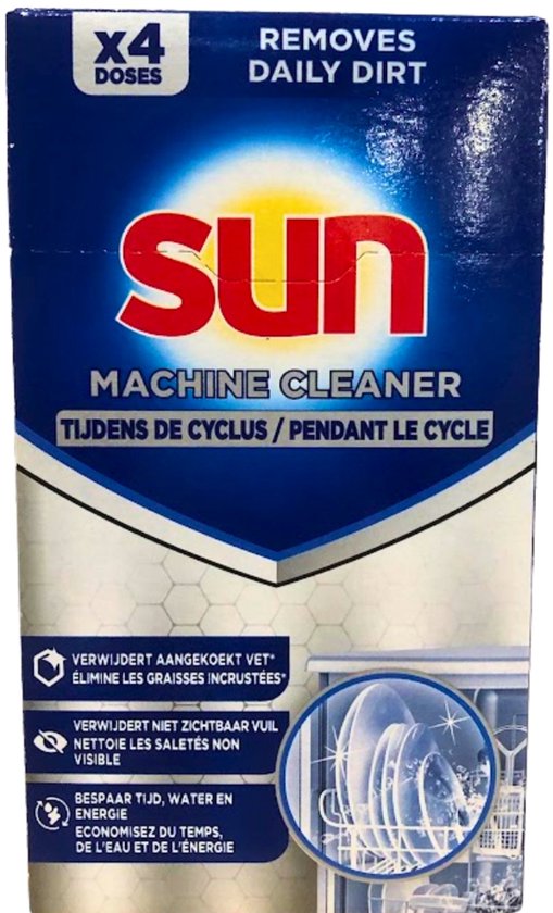 6 x Sun - Machine Cleaner - In-Wash - Vaatwasmachinereiniger - 4 ...
