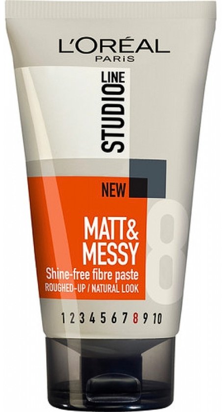 4 x L'Oréal Studio Line Matt & Messy Zero Shine Fibre Paste 150 ml ...