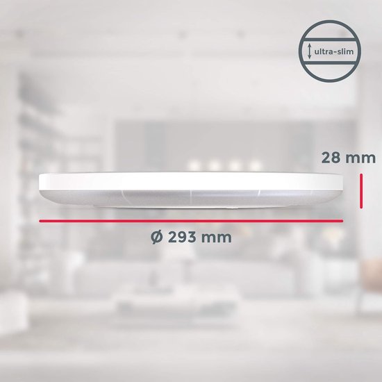 Dimmer Plafondlamp LED Paneel - Ultra Vlak en Ingebouwd Indirect Licht ...