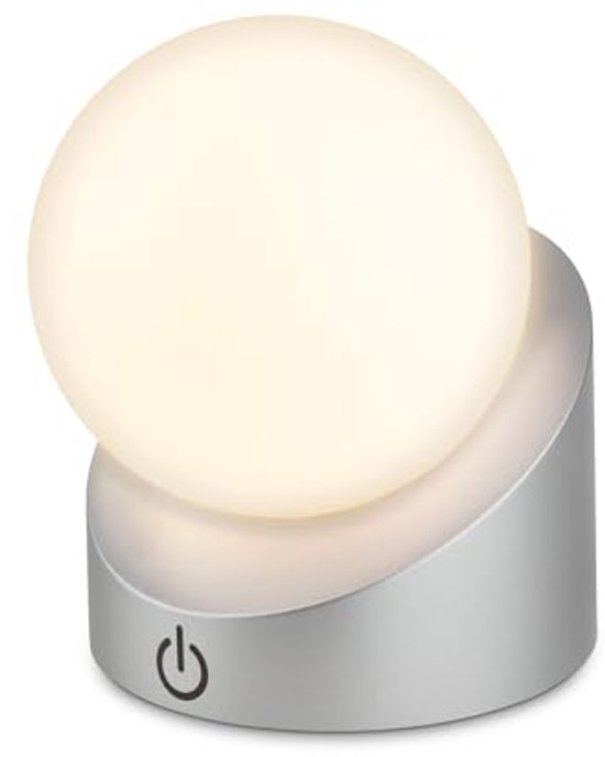Mini LED Tafellamp Dimbaar en Oplaadbaar - Draadloze Nachtlamp voor ...