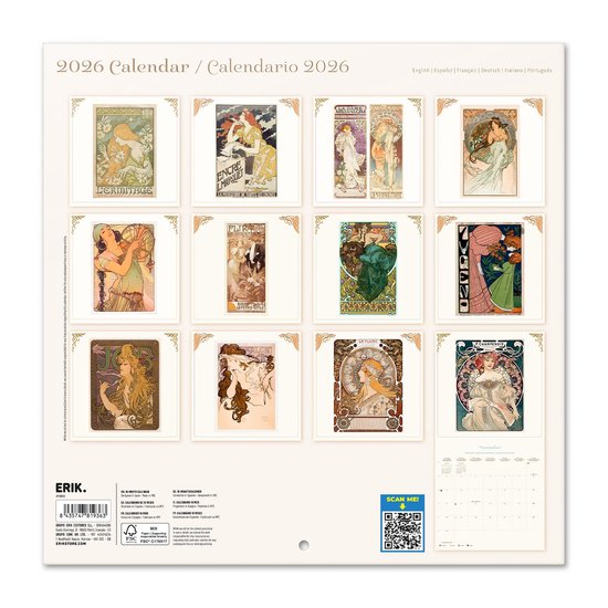 Art Nouveau Kalender 2026 | bol