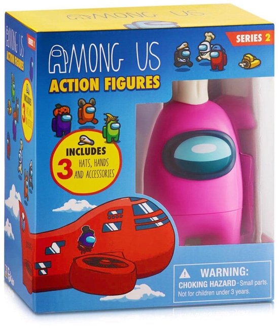 Among Us Actie Figuren Pink Crewmate - Inclusief 3 Accessoires - 11,5 ...