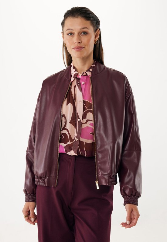 Mexx Bomber Jacket Dark Red Dames - Maat Xl | bol