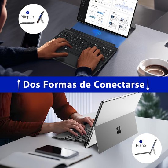 Spanish Bluetooth Keyboard met Touchpad voor Microsoft Surface PRO 11 ...