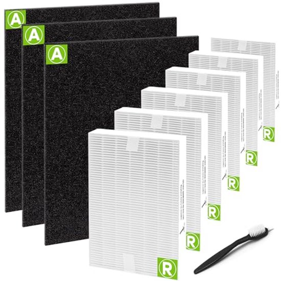 6 Stuks HEPA Filter en Actieve Koolstof Voorfilters voor Luchtreinigers ...