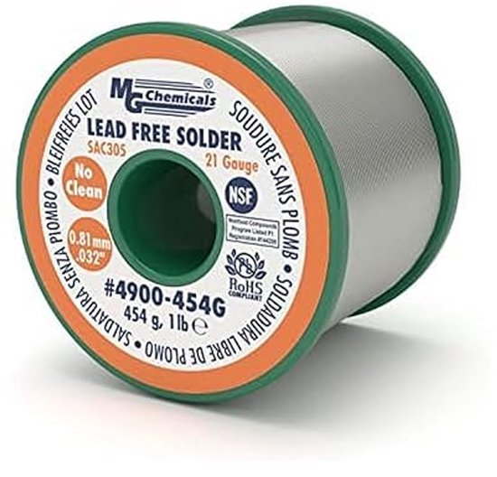Loodvrije Soldeerdraad SAC305 - 96,3% Tin, 0,7% Koper, 3% Zilver - 0,81 ...