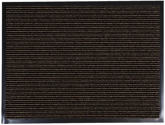 Droogloopmat gestreept bruin | bol