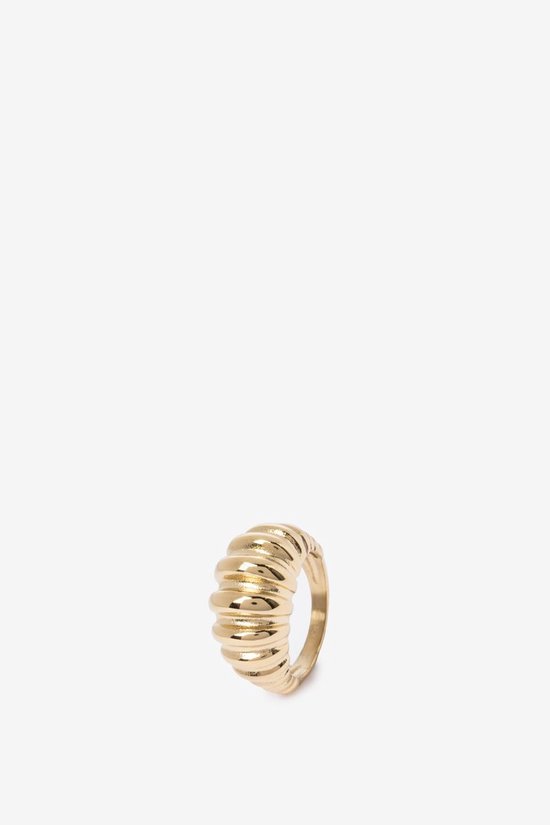 Sissy-Boy - Gold plated rib ring | bol