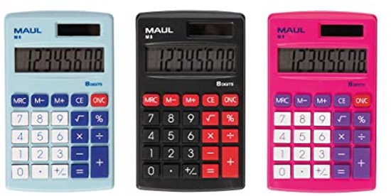 Rekenmachine met groot 8-cijferig display en handige functietoetsen | bol