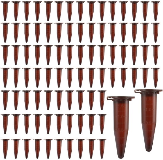 Centrifuge Tubes 2 ml, Reaction Vessels Clear Microcentrifuge Tubes ...