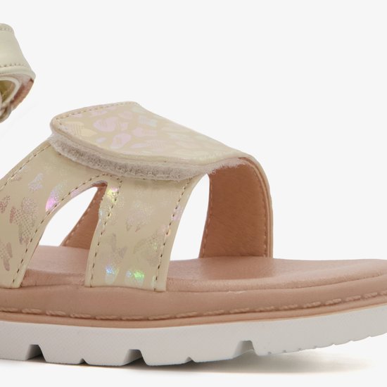 Blue Box meisjes sandalen met luipaardprint goud - Maat 34 | bol