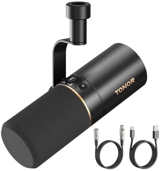 Dynamische USB/XLR Microfoon voor Podcasts en Opnames - Cardioïde ...