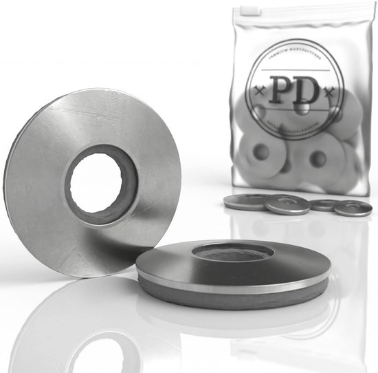 Rondellen met EPDM Rubber Afdichting RVS A2 - Voor Schroeven en ...