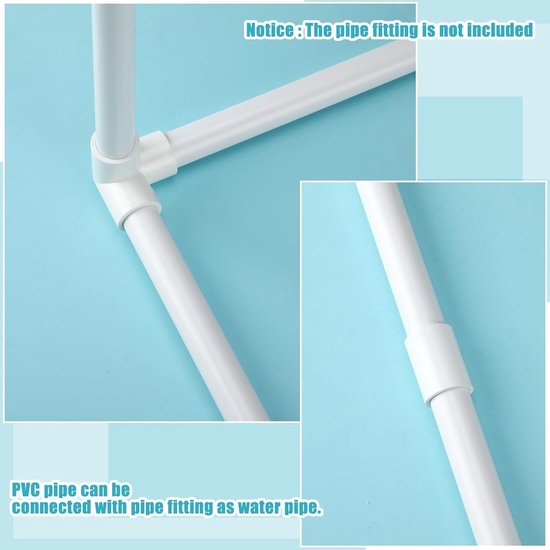 20 stuks 48 inch witte PVC buizen - 1 inch buitendiameter - DIY ...