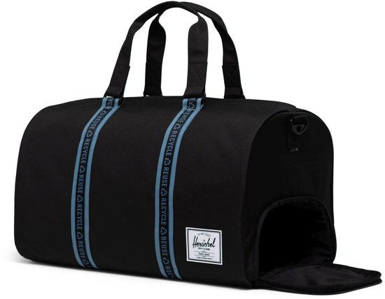 Herschel ECO Novel - Reistas 52 cm (zwart/copen blauw) | bol