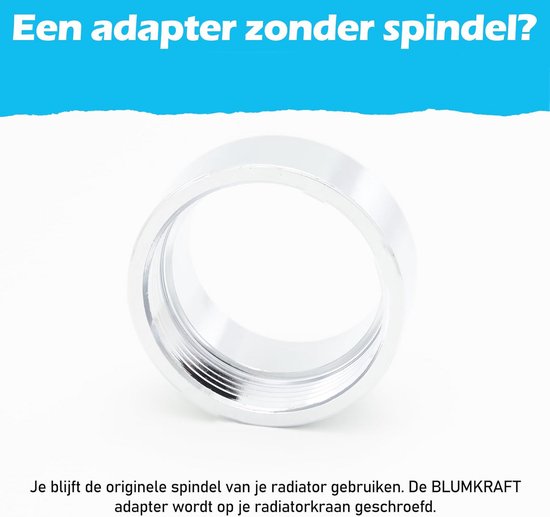Set van 2 Adapters M30 x 1,5 voor Thermostaatkop - Geschikt voor ...