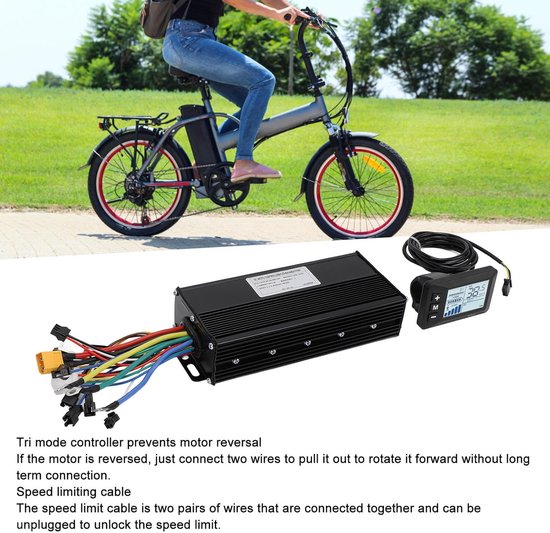Krachtige Elektrische Fiets Controller Set 36V 48V 52V 40A Sine Wave ...