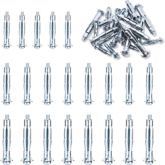 Hollewandankers en Hollewandpluggen – 50 Stuks Metalen ...