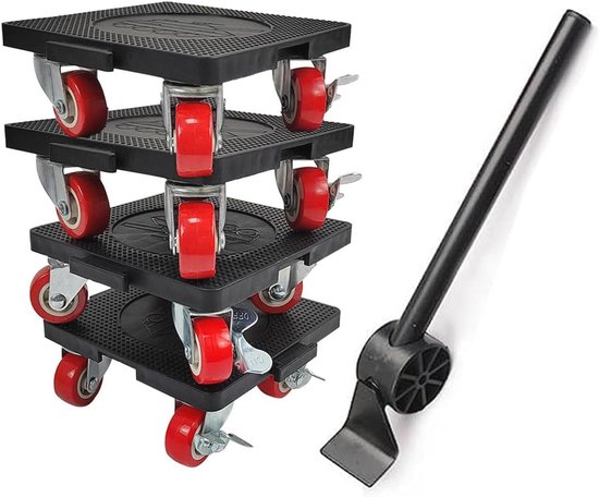 Meubellifter en meubelroller set voor zwaar meubeltransport met 360 ...