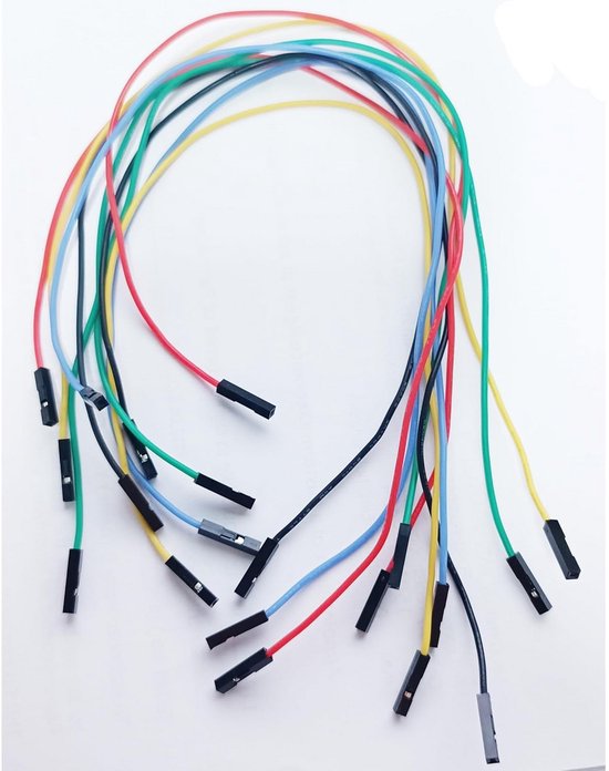 Set van 20 Ultra Zachte Siliconen Dupont Kabeltjes - 30 cm, 1 Pins, 10 ...