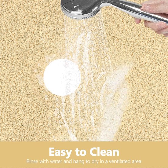 Vierkante Antislip Douchemat - 78 x 78 cm Douchemats voor Inloopdouche ...