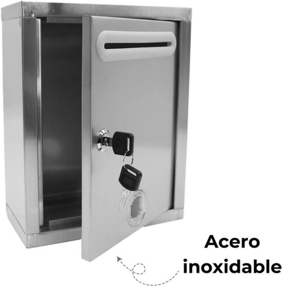 KARZO - Drop Box met Lock - Metalen Wall Mount Deposit Box | bol