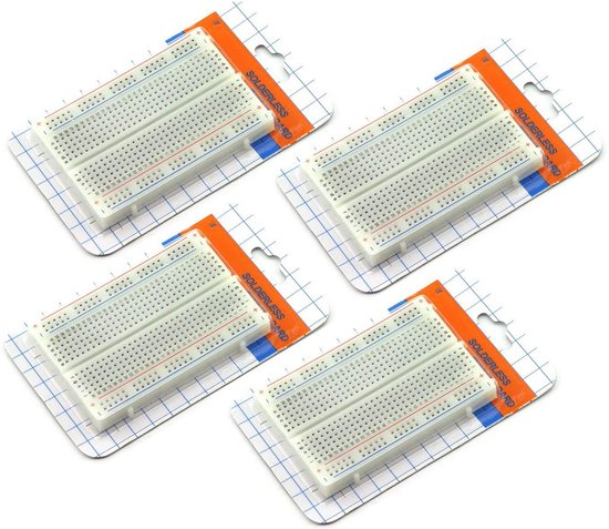 Mini Breadboard 400 Punten 10 Stuks - Prototyping Shield zonder Soldeer ...