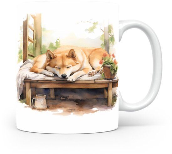 Mok Shiba Inu Beker voor koffie of tas voor thee, cadeau voor ...