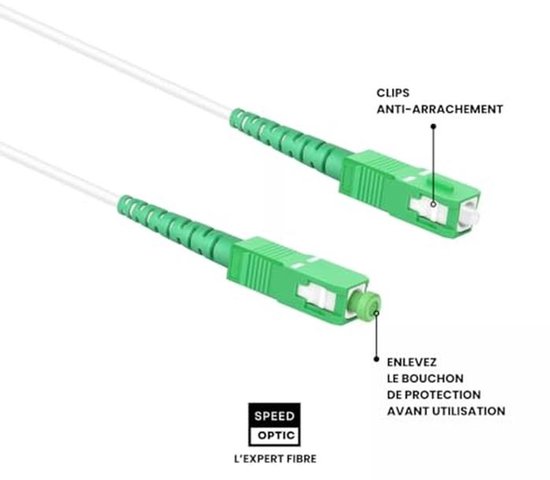 Fiber Optic Cable SC/APC to SC/APC - Extension Cable (1m) | bol