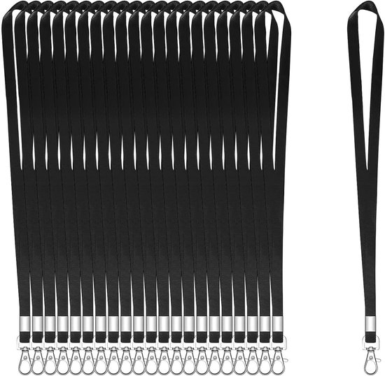 XHDA Lanyards voor nek, lanyards voor ID-badge, lanyard met metalen draaibare haak... | bol