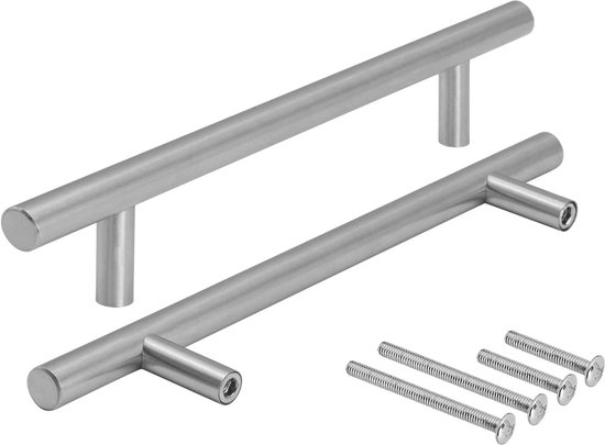 10x RVS G-grepen 128 mm Gepoedercoat Keukenkastgrepen Ladehandgrepen | bol