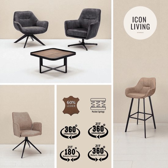 Icon Living - TV Dressoir Sarah 008 Soft-Close 200x50x55 Walnoot Poot ...