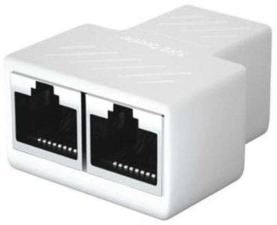 Netwerkkabel Splitter voor RJ45 Verbinding - Verlenging en Pass-Through ...