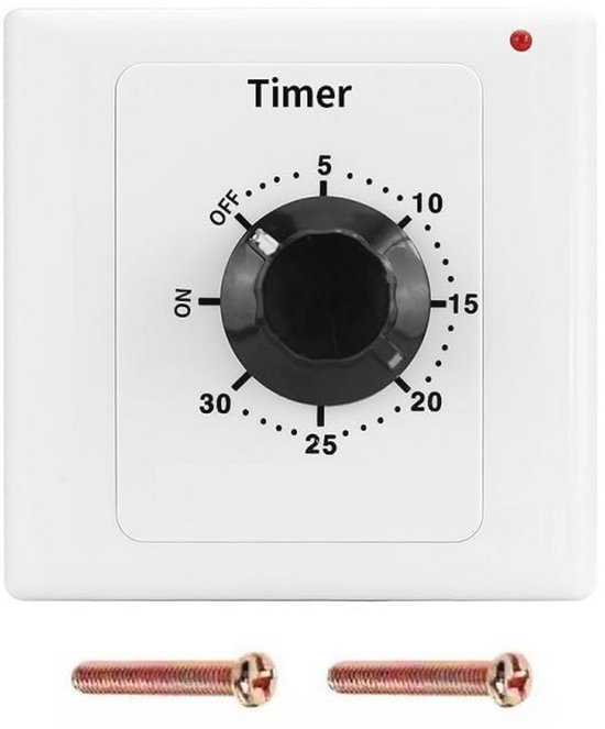 30 Minuten Timer voor Ventilator, Boiler, Pomp, Lamp - Programmeerbare ...