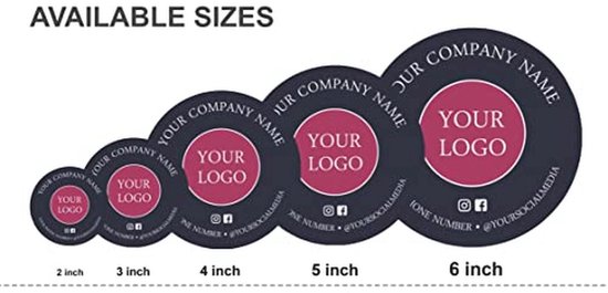 Ronde Aangepaste Vinyl Waterdichte Stickers - 100 Stuks 3x3 Inch ...