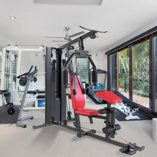Thuisgym Kabelmachine 72 KG Gewichtstack - Pec Deck, Lat Pulldown ...