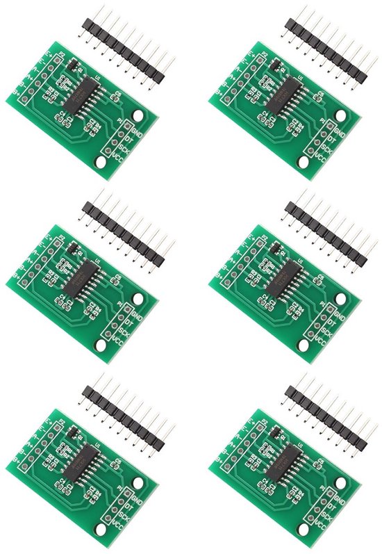 6 Stuks HX711 Gewicht Druksensor Module - Precisie A/D Converter voor ...