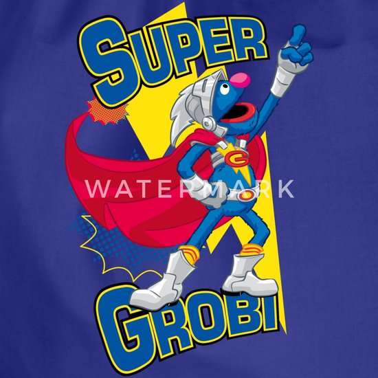 Sesamstraat Super Grobi Superheld Gymtas | bol