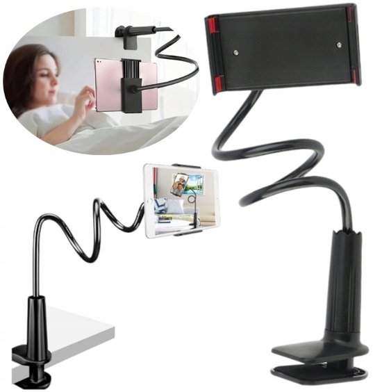 Flexibele Telefoon & Tablet Houder voor Bureau, Bed, Auto | bol