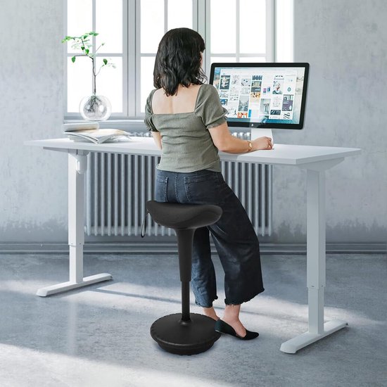 Ergonomische werkstoel met draaifunctie voor staand werken | bol